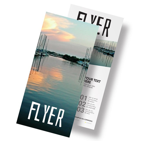 Flyers DL (105x210mm). Papel estucado mate o brillo 170 gr. – Imprenta ...
